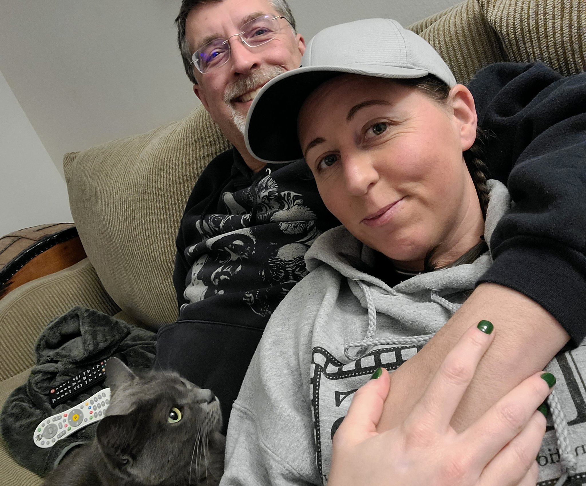 Minx Grrl on Twitter: "In much more adorable news, the couch cuddles last night with @Cinched11 ...