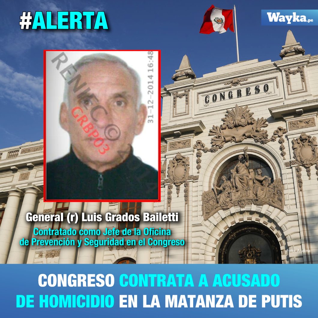 🇵🇪 Wayka📢 on Twitter: "#URGENTE | La fiscalía pidió 25 años de prisión contra Luis Grados ...