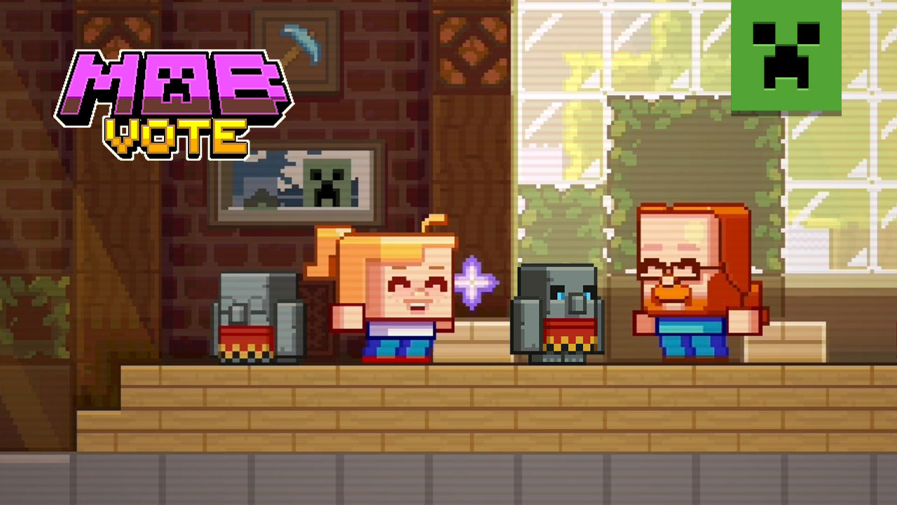 Minecraft on Twitter: "Mob Vote reveal: How about a statue that comes alive? The tuff golem ...