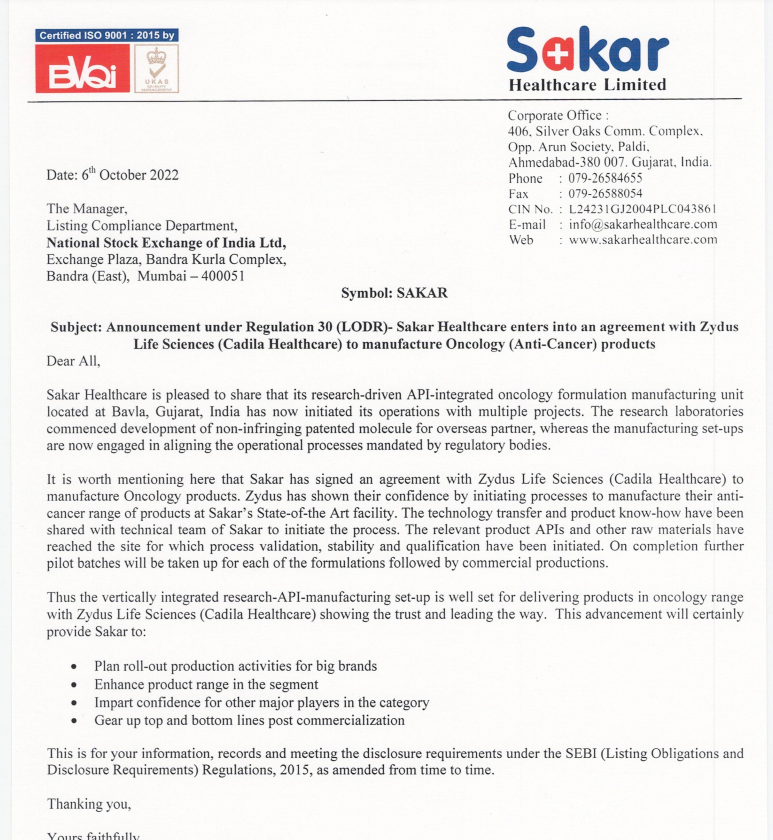 Sakar healthcare - Thread from Dr Prashant Mishra @drprashantmish6 ...