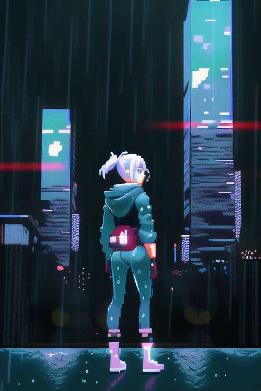 NovelAI on Twitter: "Cyberpunk Pixels! What quests do you think she'd give you? https://t.co ...