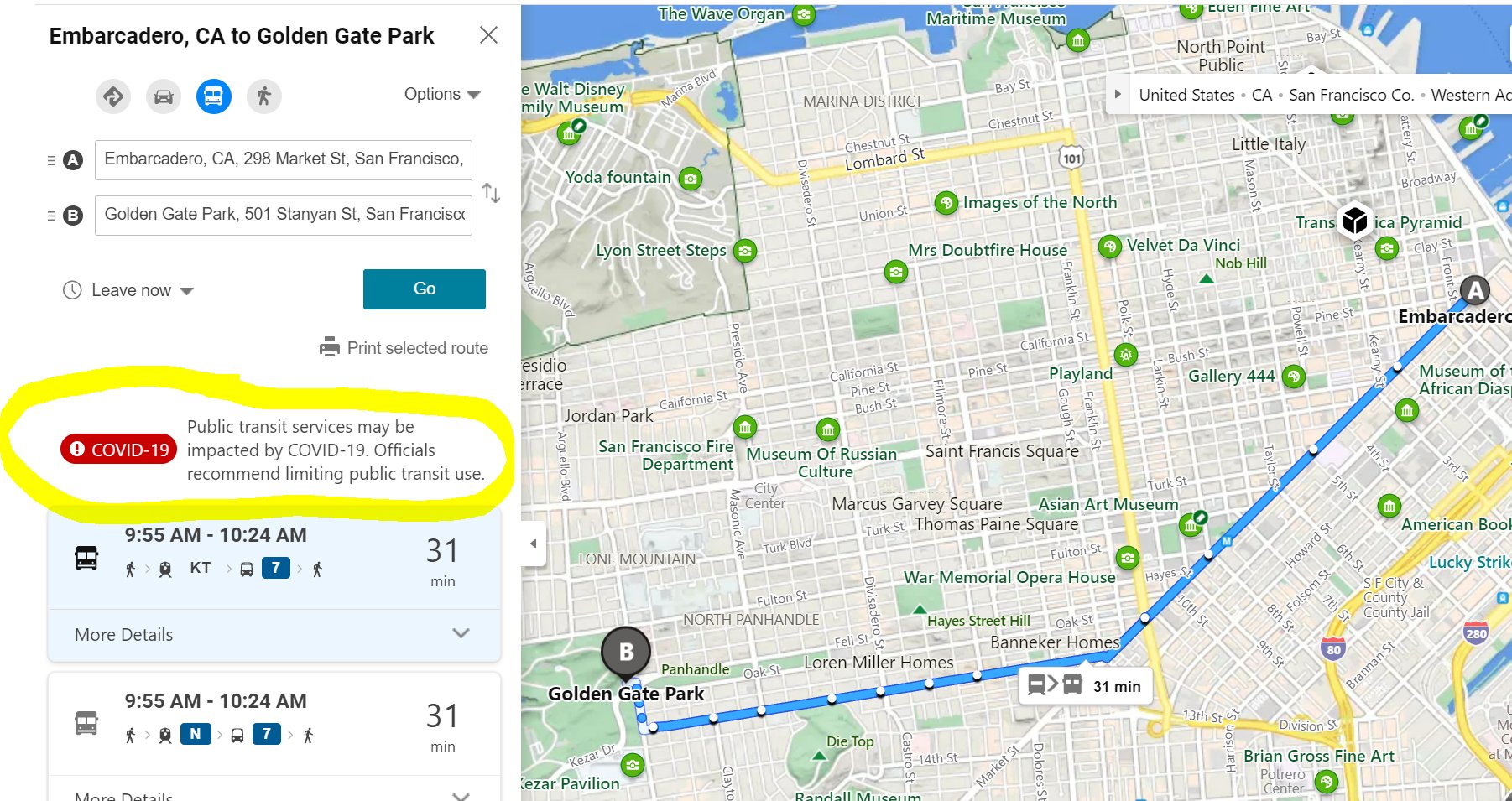BART on Twitter: "Hey @bingmaps and @bing, please remove this absurd alert telling people to ...