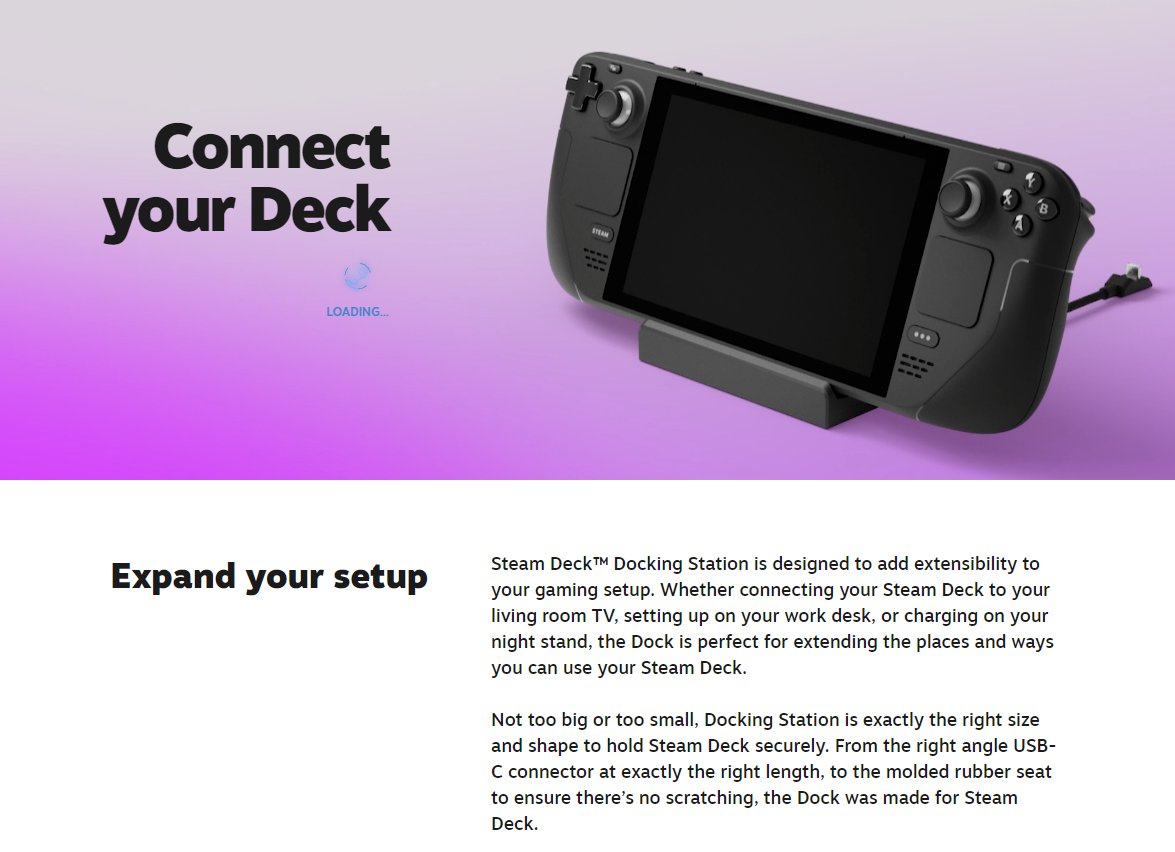 Wario64 on Twitter: "Steam Deck Docking Station page up for reservation ($89.99) https://t.co ...