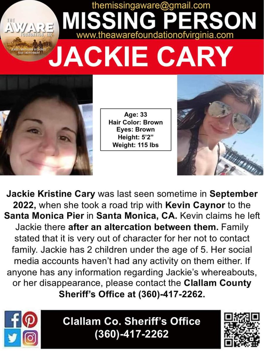 The AWARE Foundation on Twitter: "***MISSING*** SANTA MONICA, CA The Clallam Co. Sheriff’s ...