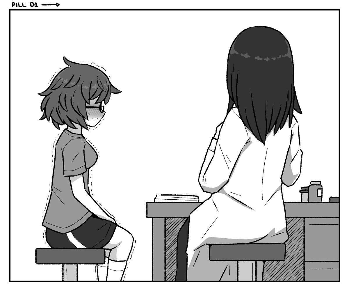 ink on Twitter: "new series: Pill (based on marusyamo's [縮小検査]) one week early access to images ...