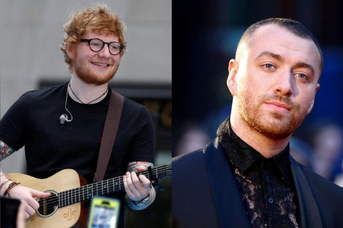 DarkWeb Haber on Twitter: "Ed Sheeran, yakın arkadaşı Sam Smith’e 187 cm boyunda ve 2 ton ...