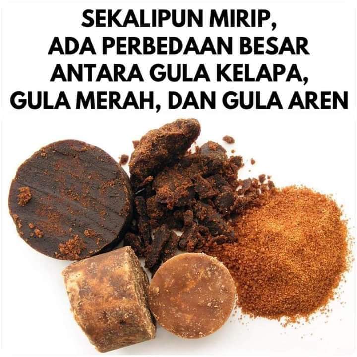 Dulu saya kira Gula Kelapa, Gula Merah dan Gula Aren itu sama ternyata ...