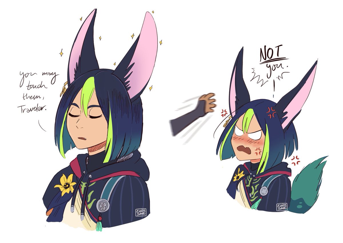 「No touchie (old doodle from 1st sumeru p」|Eddie🦇 🔜SakuraCon 2407のイラスト