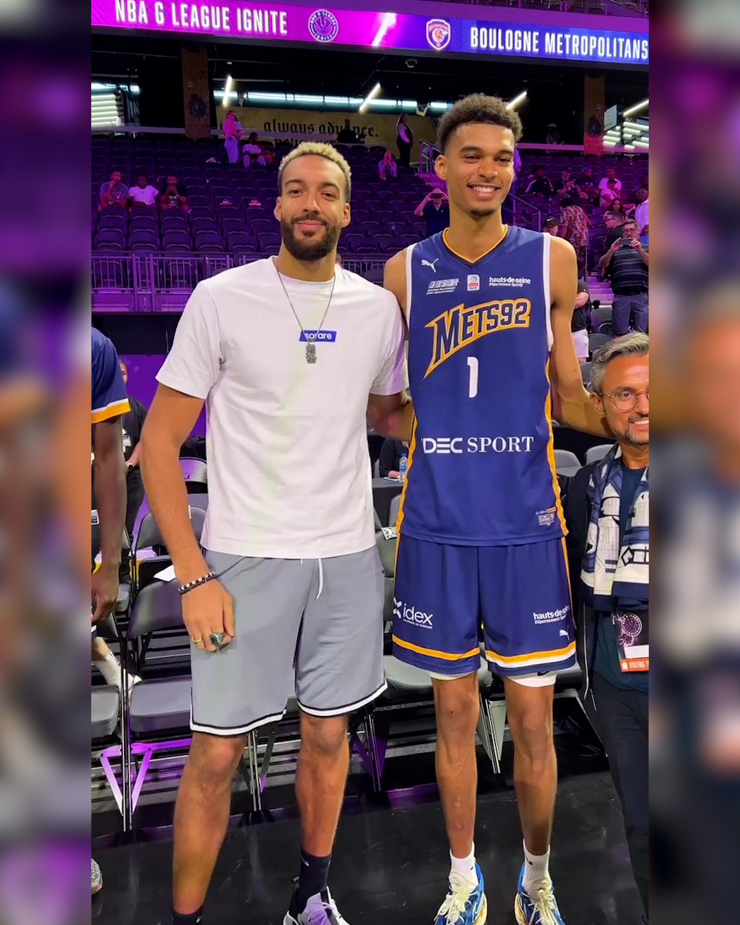 SportsCenter on Twitter: ".@vicw_32 even makes 7-foot-1 Rudy Gobert look small 😅🇫🇷 (via @nba ...