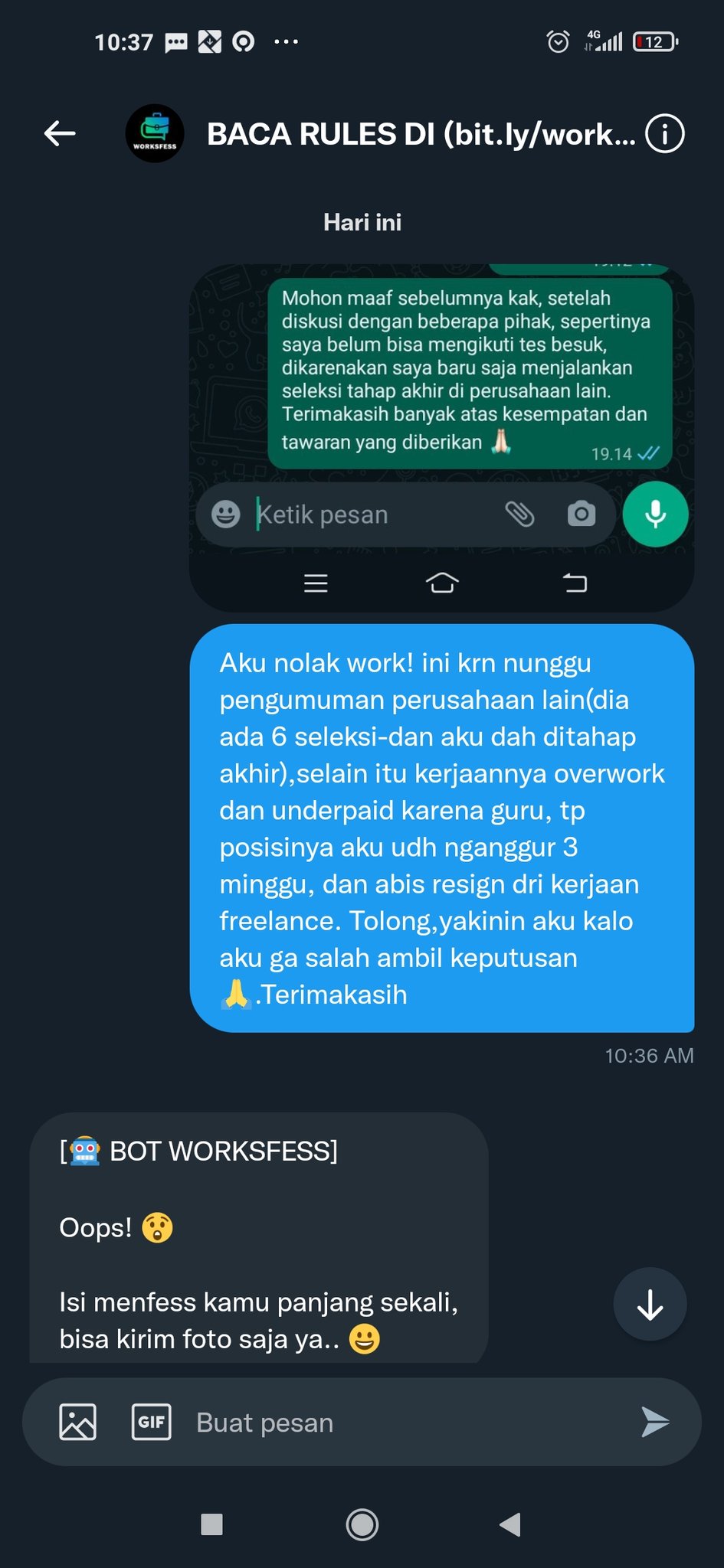 BACA RULES DI (bit.ly/worksfess) on Twitter: "Work! Tolong baca ini sebentar ya kak terimakasih ...