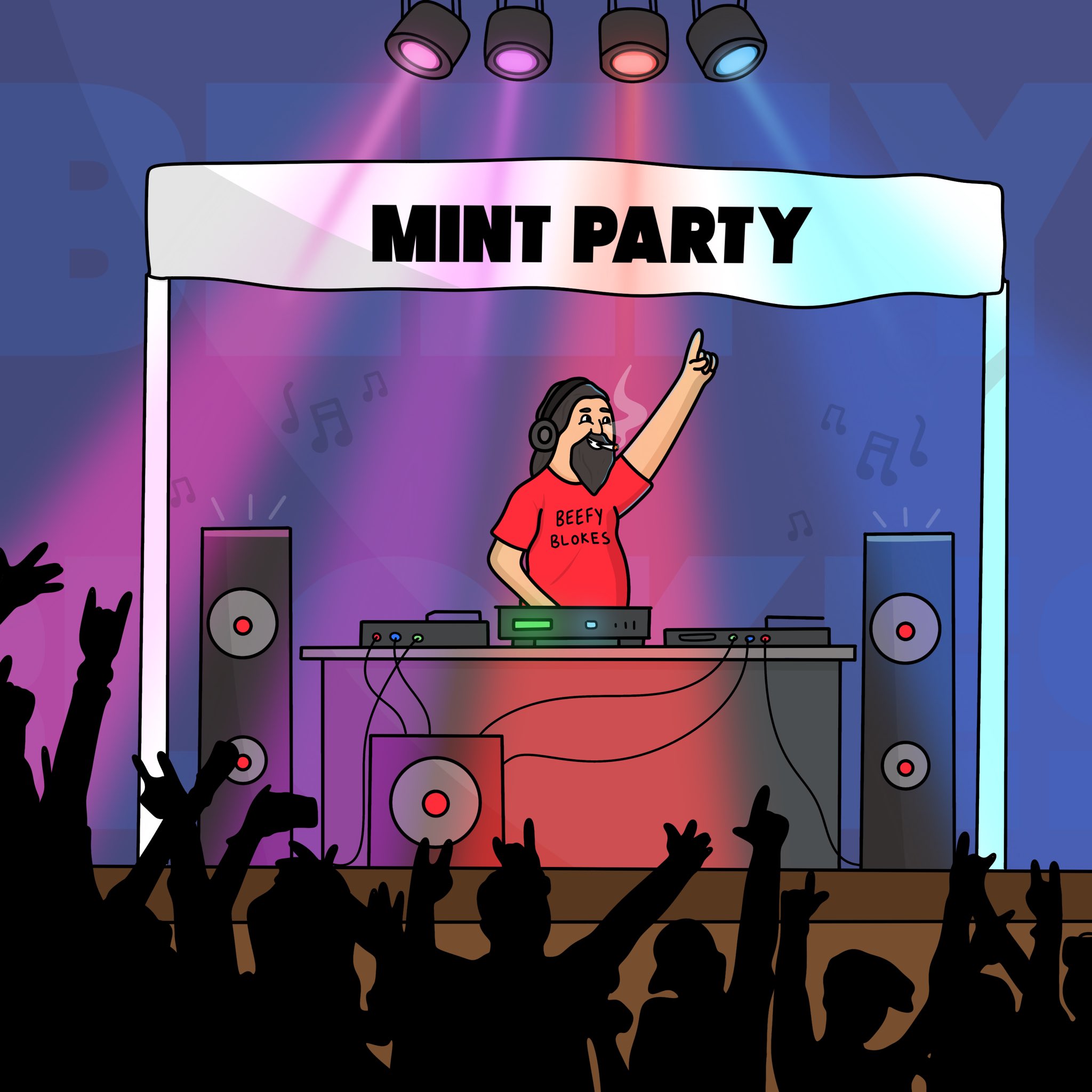 Beefy Blokes // MINTING LIVE on Twitter: "Mint party live on discord & twitch at 9:00am AEST ...