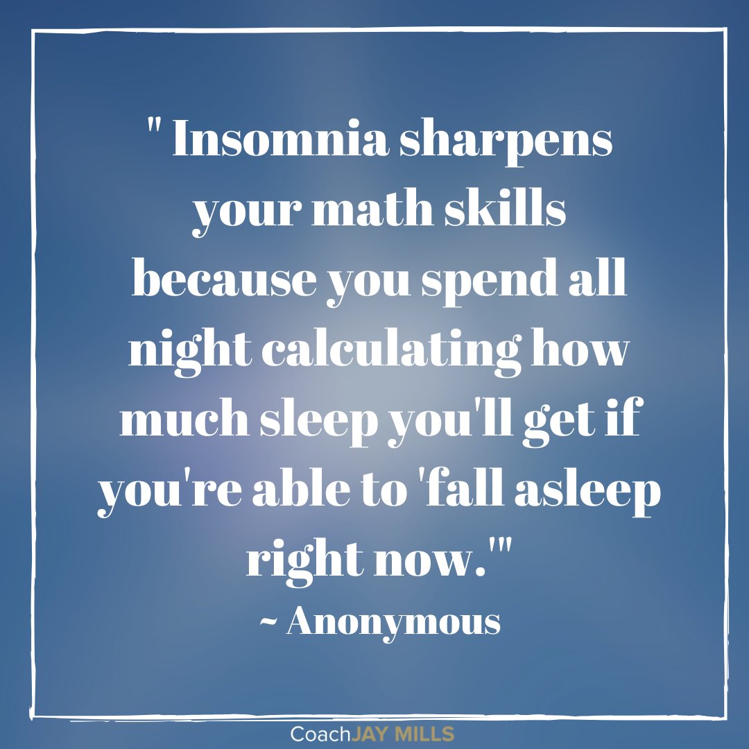 Insomnia Sharpens Your Math Skills