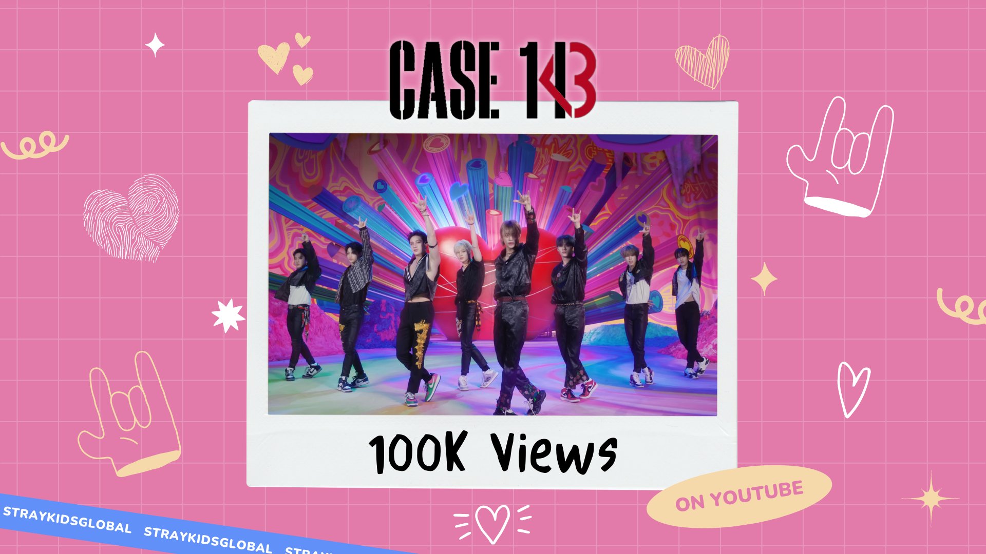 Stray Kids Global 💗 on Twitter: "[🎉] Stray Kids "CASE 143" M/V has surpassed 100K views on ...