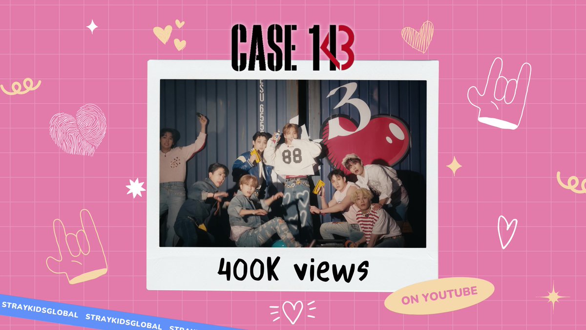 Stray Kids Global 💗 on Twitter: "[🎉] Stray Kids "CASE 143" M/V has surpassed 400K views on ...