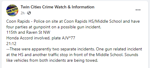 Crimewatchmpls On Twitter It Just Wouldnt Be Homecoming Without A