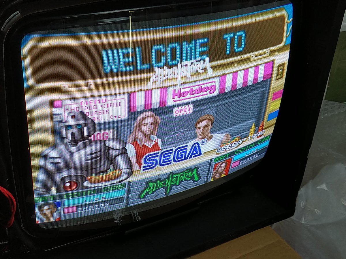 KUMO on Twitter: "RT @BEEP_akihabara: 本日は久々に基板のチェックをしております。こちらはセガの「エイリアンストーム」です。あの頃のセガ感たっぷりなベルト ...