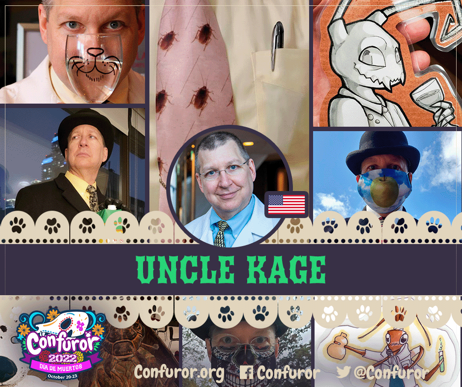 Confuror 2022 on Twitter: "Introducing @Unclekage Born in the USA, he has been Anthrocon's ...