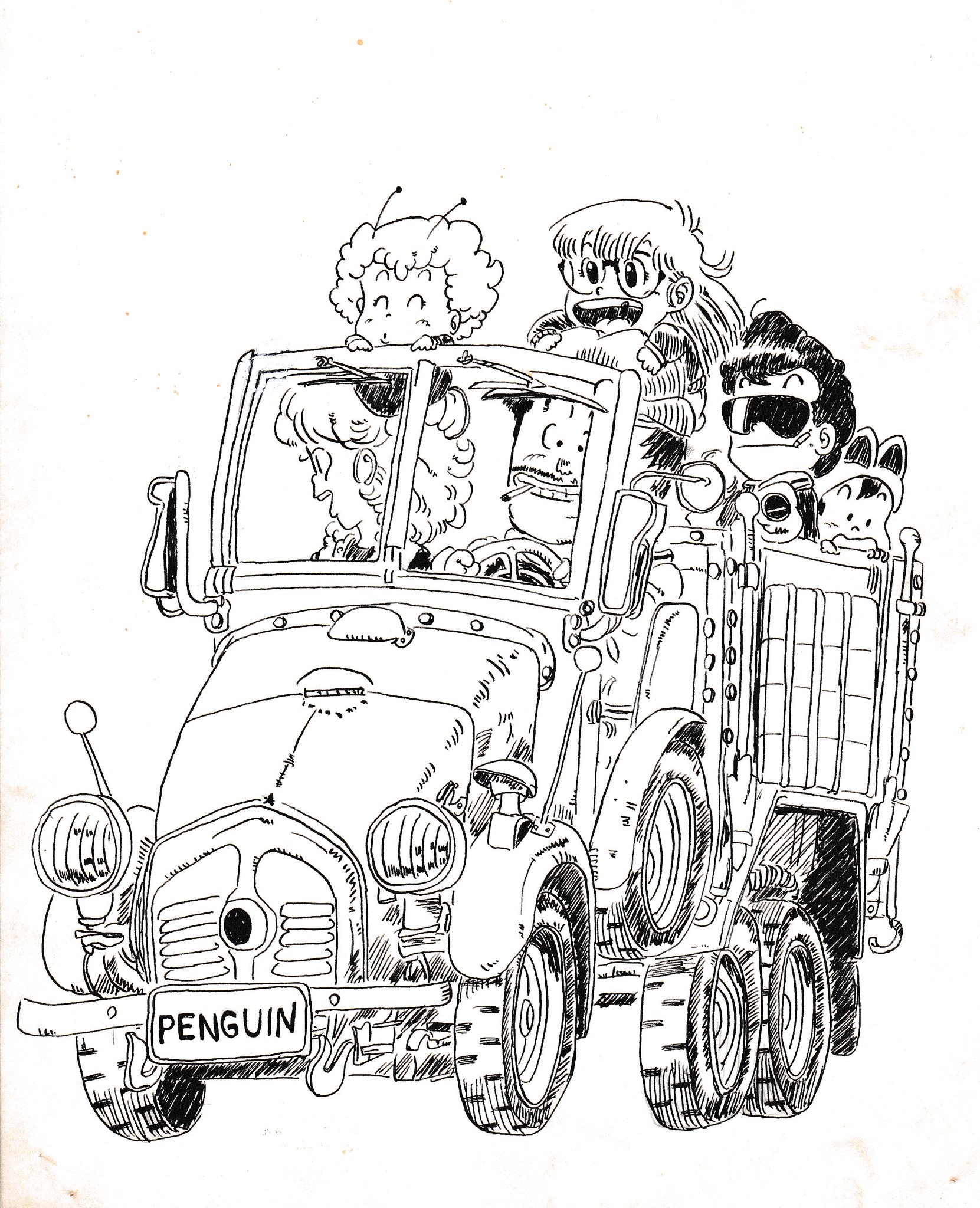 ひのひかり On Twitter いろいろ発掘されて大汗当時鳥山明のあまりの絵のうまさに驚愕して、漫画の知識まるでないのに闇雲に模写したんだった若気の至りだけど、この後も細々とでも続け