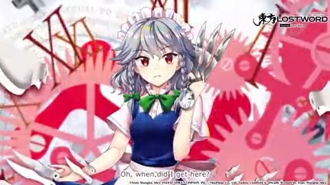Touhou LostWord on Twitter: "Hi friends, 【Friend Introduction】 Sakuya Izayoi (Scarlet) 📢Turn on ...
