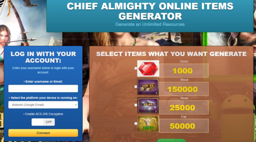 Mega Cheat on Twitter: "https://mega-cheat.com/online-generator/chief-almighty/… CHIEF ALMIGHTY ...