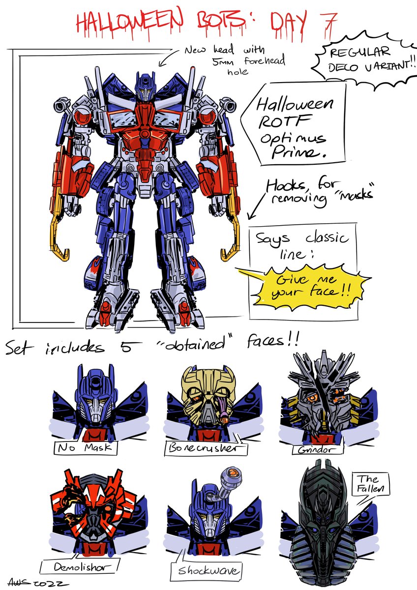 Andrew Sorohan (Commissions open) on Twitter: "I felt the urge to redeco my Halloween Optimus ...