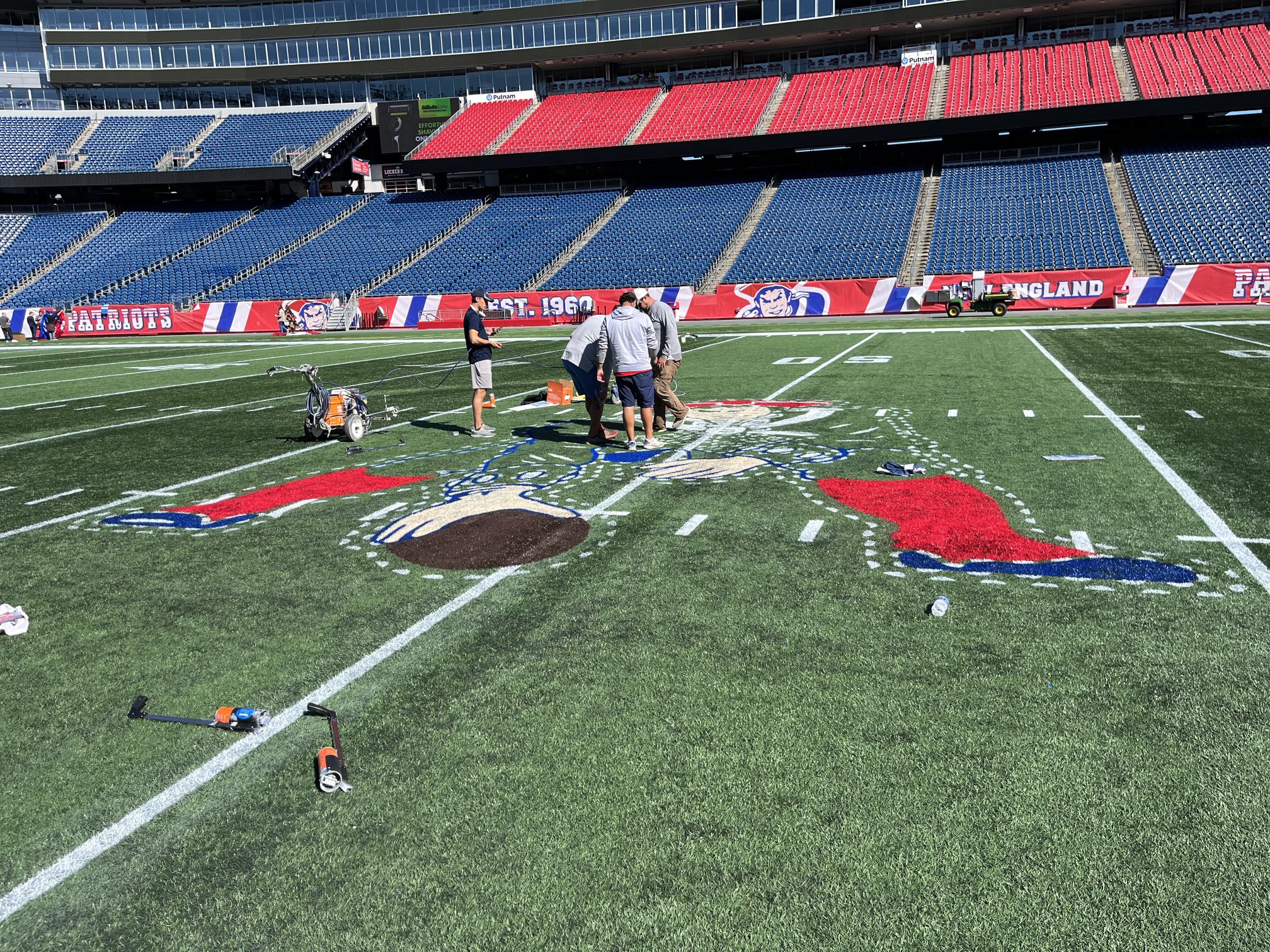 Patriots Midfield Logo J.J. Watt Spits, Wipes His Feet On Patriots