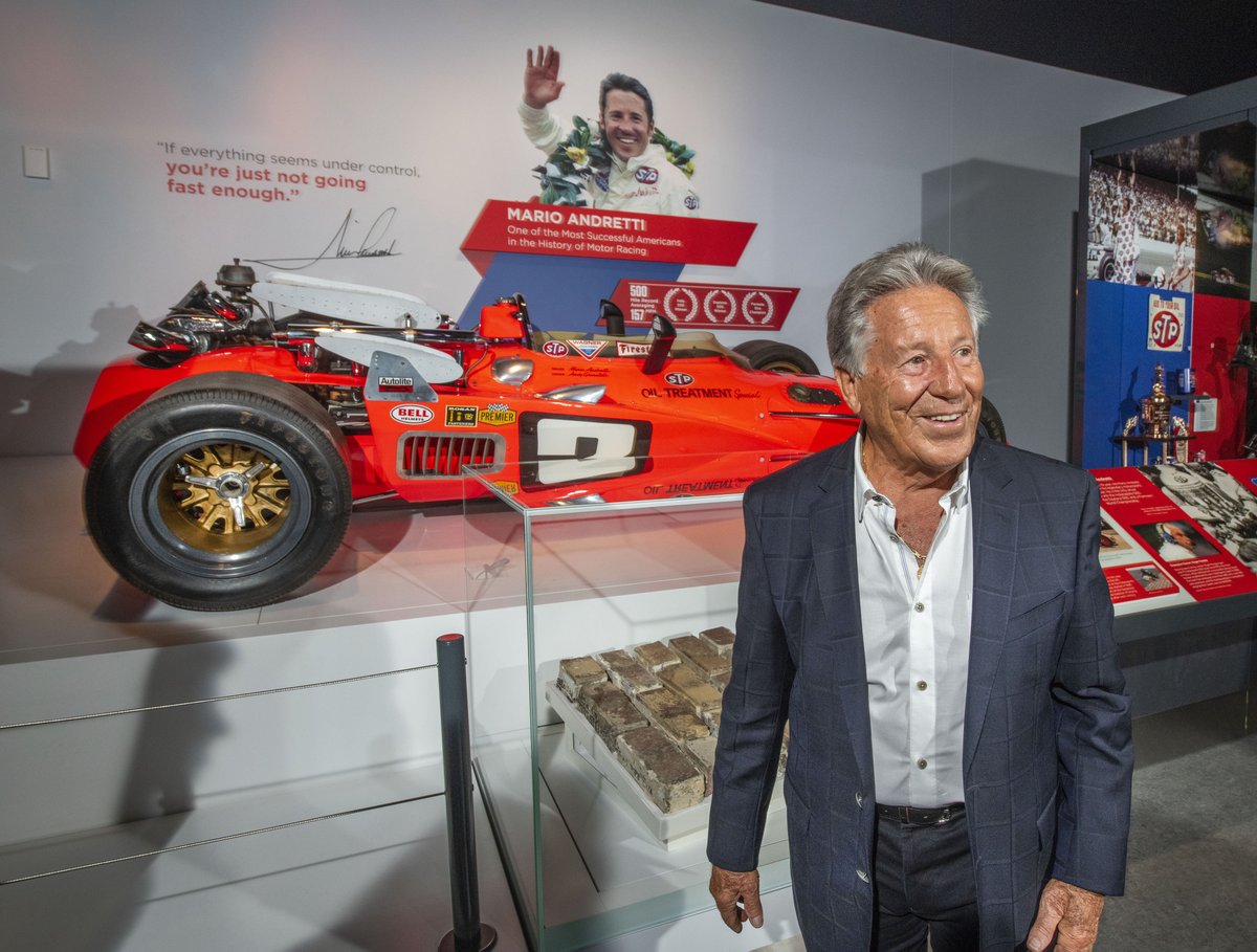 Yesterday, we reunited @MarioAndretti with his Indianapolis 500-winning ...