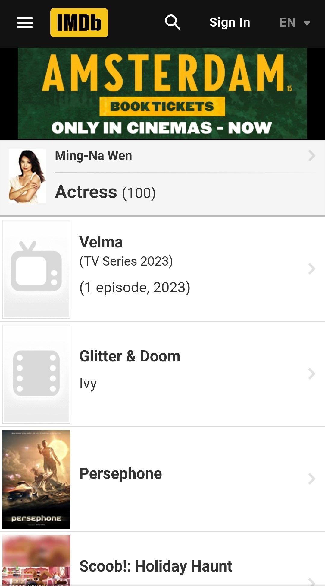 Ming-Na Wen Daily on Twitter: "Ming-Na has 100 credits as an actress on IMDB. She worked so hard ...