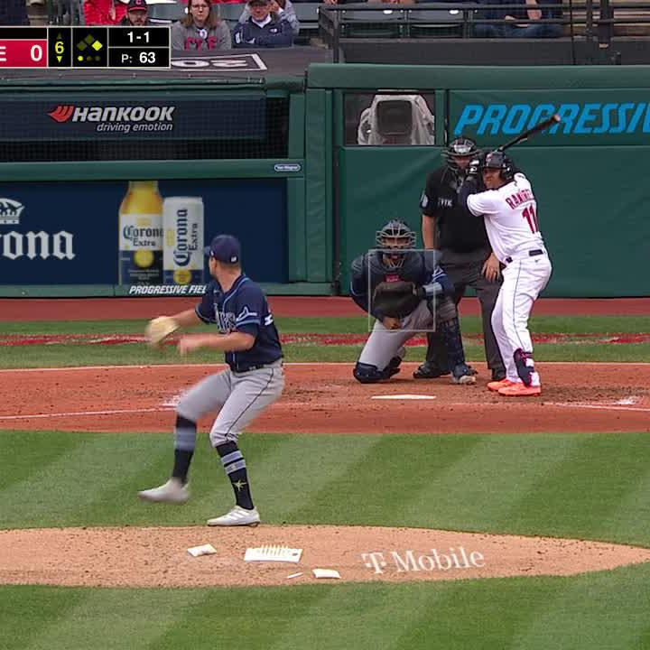 JOSÉ RAMÍREZ CLAPS BACK WITH A TWO-RUN HOMER 😤 ESPN @espn