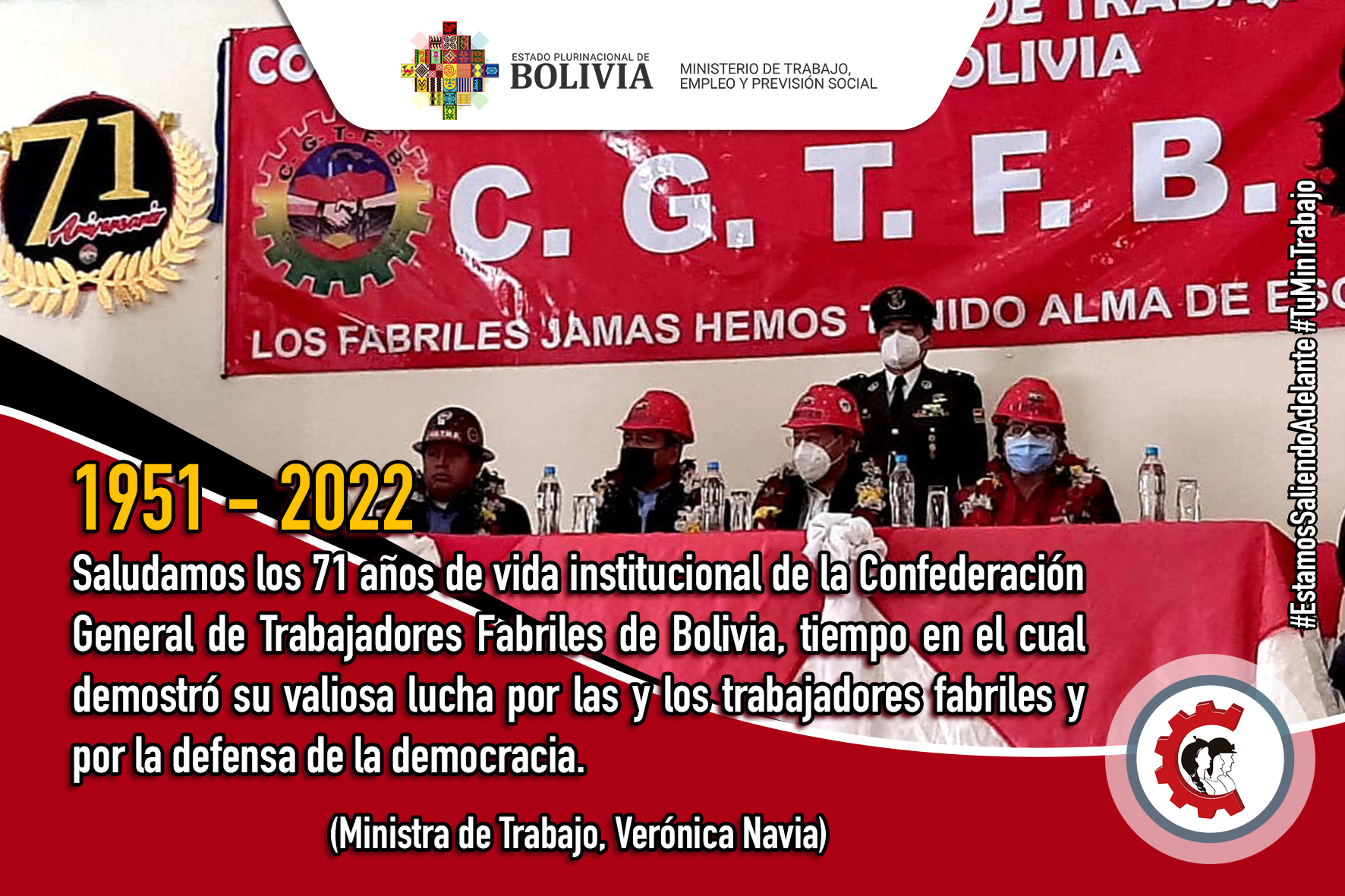 Ministerio de Trabajo, Empleo y Previsión Social (@MinTrabajoBol) / Twitter
