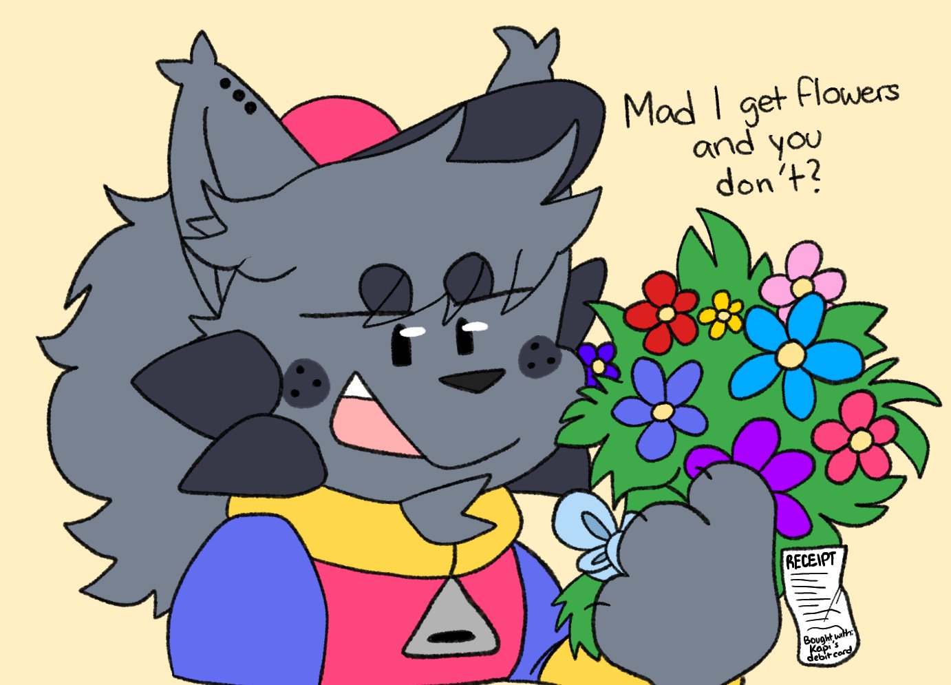 sheridan on Twitter: "kapi does not, in fact, get flowers. #inktober2022day6 https://t.co ...