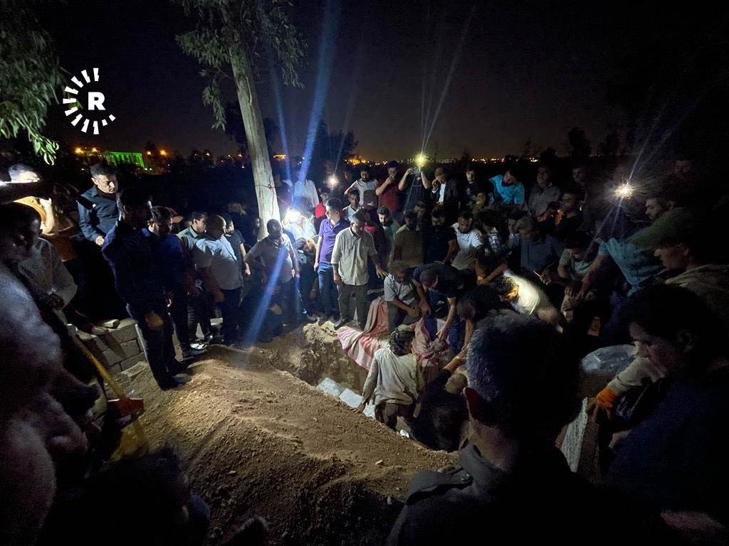 Rudaw English on Twitter: "Burial ceremony of Hawkar Abdullah, former PUK counter-terrorism ...