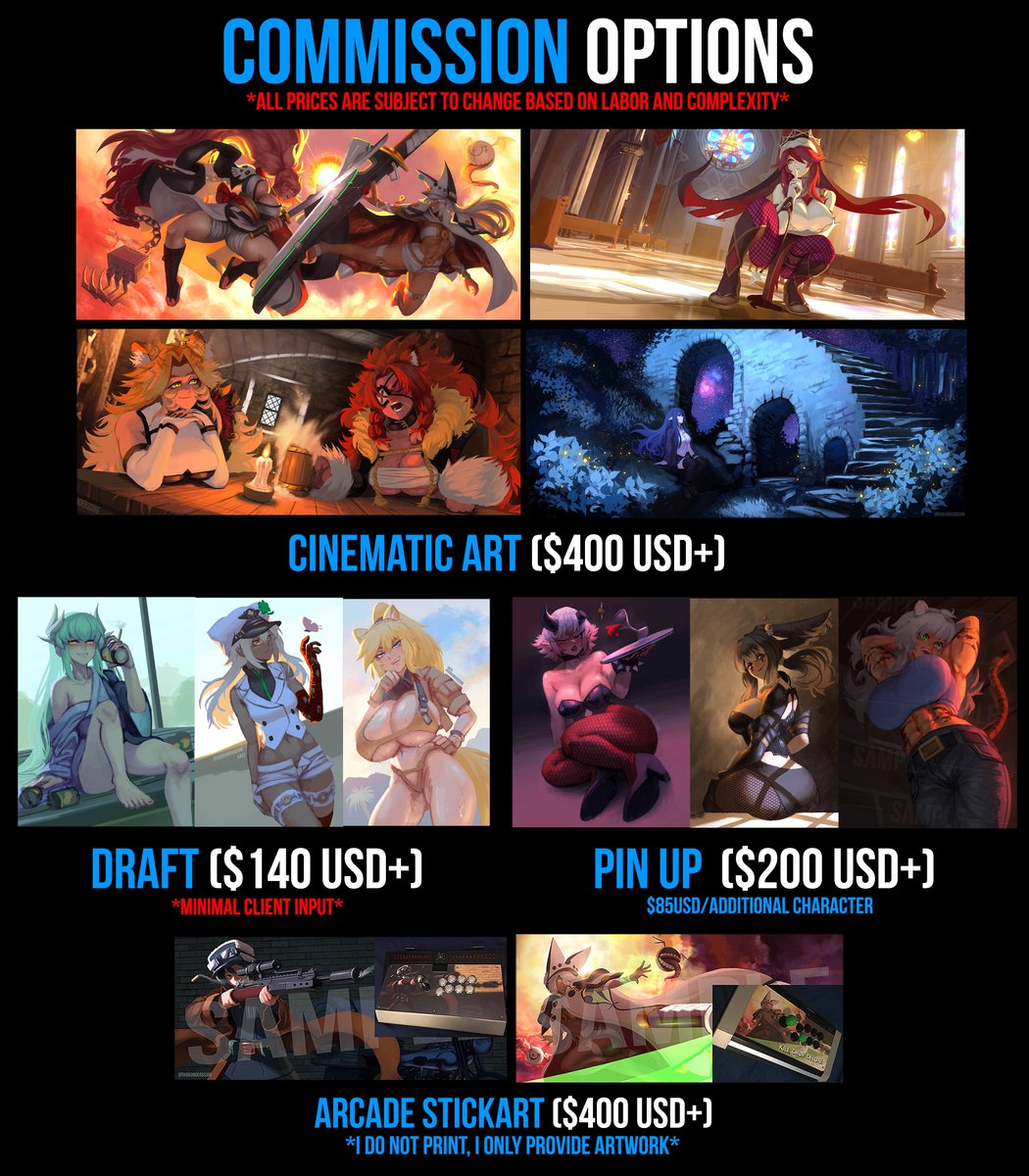 Ant on Twitter: "RT @DudeUnderscore: Commissions sheet. If interested in a commission, please DM ...