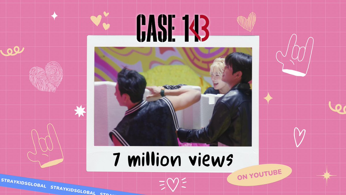 Stray Kids Global 💗 on Twitter: "[🎉] Stray Kids "CASE 143" M/V has surpassed 7,000,000 (7M ...