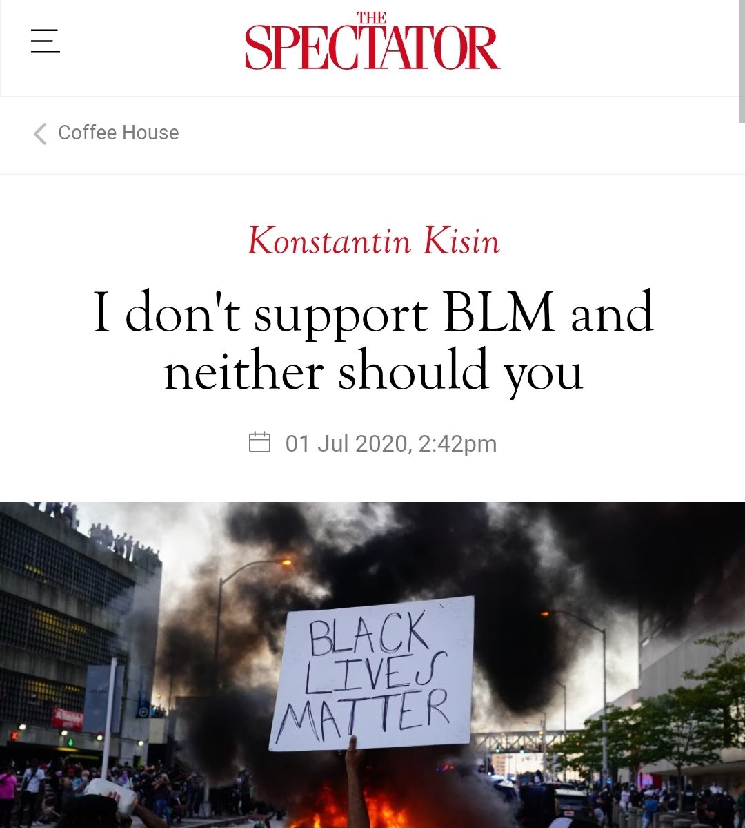 Konstantin Kisin on Twitter: "Lots of people are "suddenly" discovering that BLM was a scam to ...