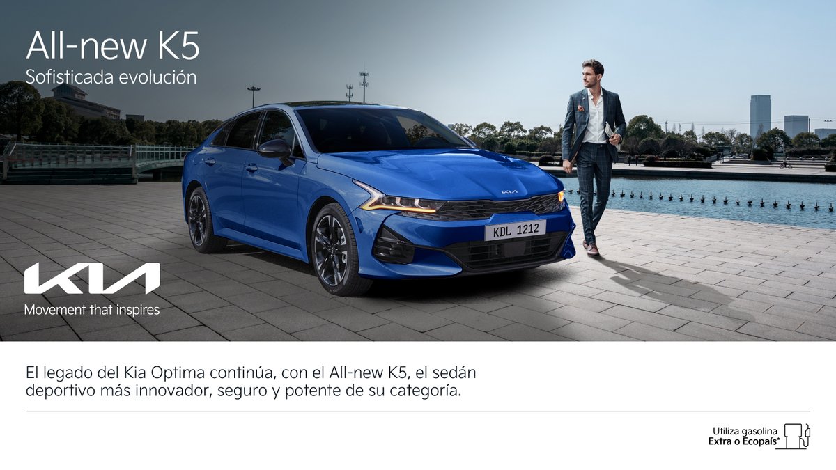 Kia Ecuador on Twitter: "Sienta la sofisticada evolución con el All-new K5. #Kia #K5 # ...
