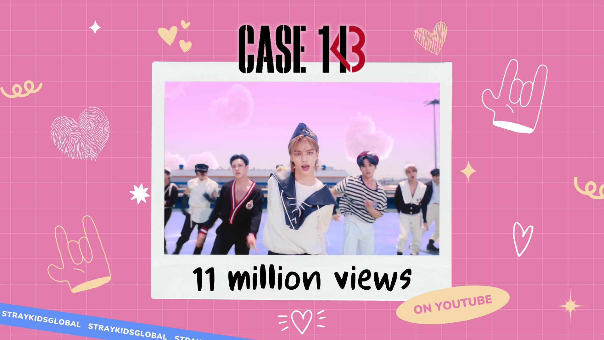 Stray Kids Global 💗 on Twitter: "[🎉] Stray Kids "CASE 143" M/V has surpassed 11,000,000 (11M ...