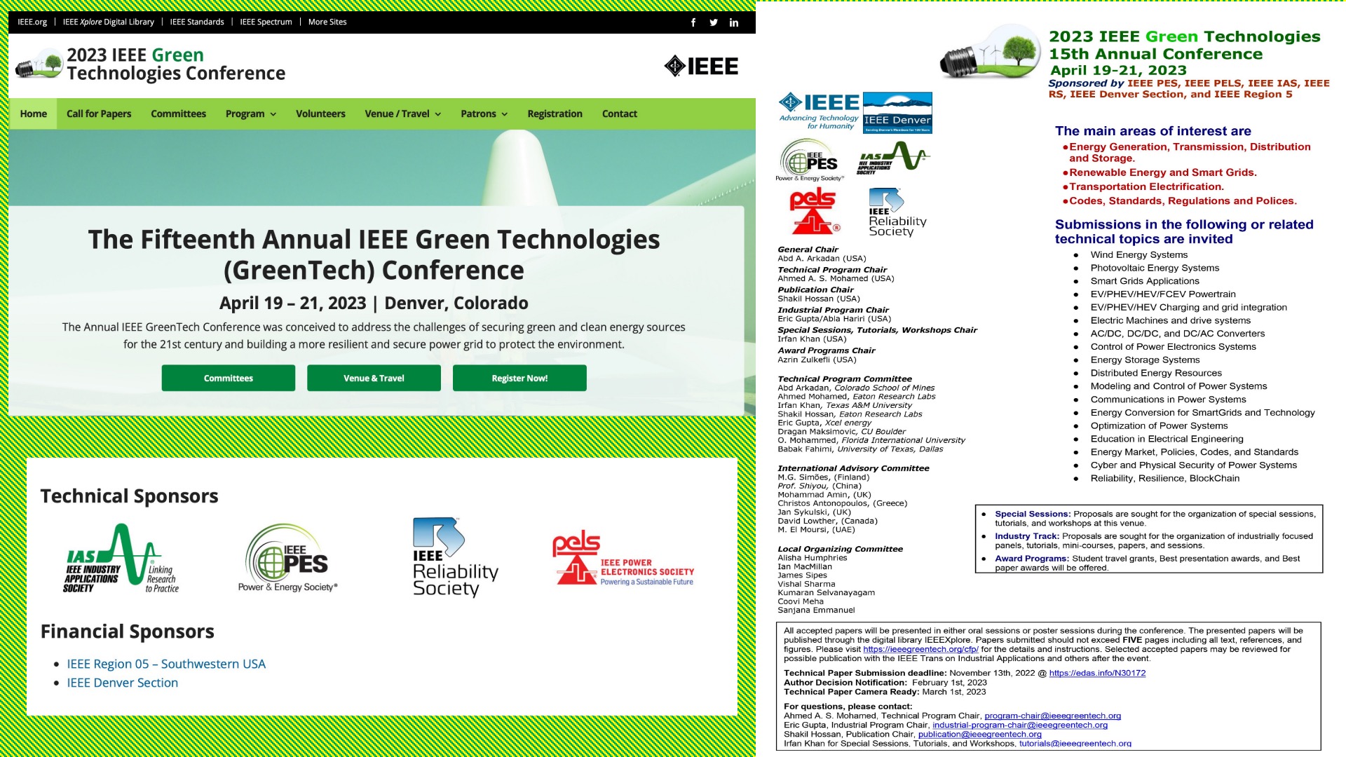 IEEE GreenTech 2023 on Twitter: "GreenTech is BACK and GREENer than ever for 2023! We are ...
