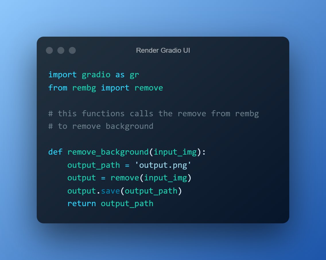 @Gradio x REMBG Let's build a simple app to remove background from any ...