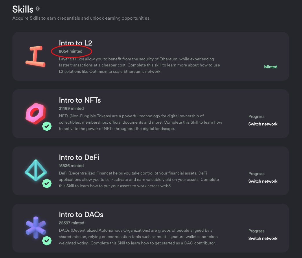鉴叔 on Twitter: "小长假回来，先把兔子洞最新的 skill 任务给完成了 https://t.co/PXTcZTih7o 成本低的任务大家都比较积极😂，上线两天就 8000 多个 ...