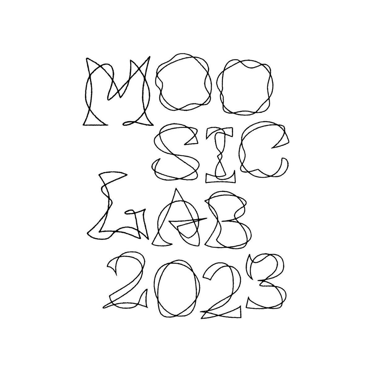 MOOSIC LAB 2023 on Twitter: "RT @utauta_urouro: 『MOOSIC LAB 2023』ロゴのデザイン。 自由な線を探し、手の赴くままに何度も描いて形 ...