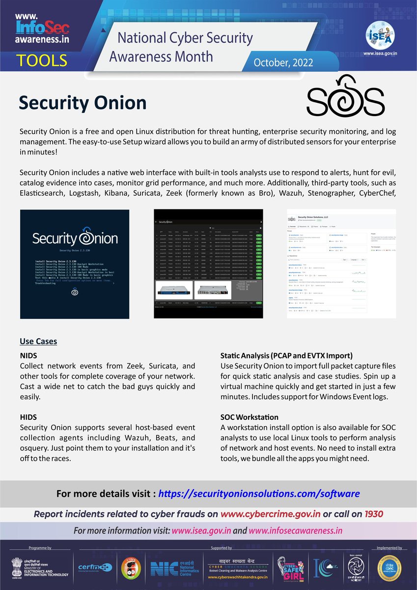 CERT-In on Twitter: "CERT-In is observing 'Cyber Security Awareness Month October 2022' “See ...