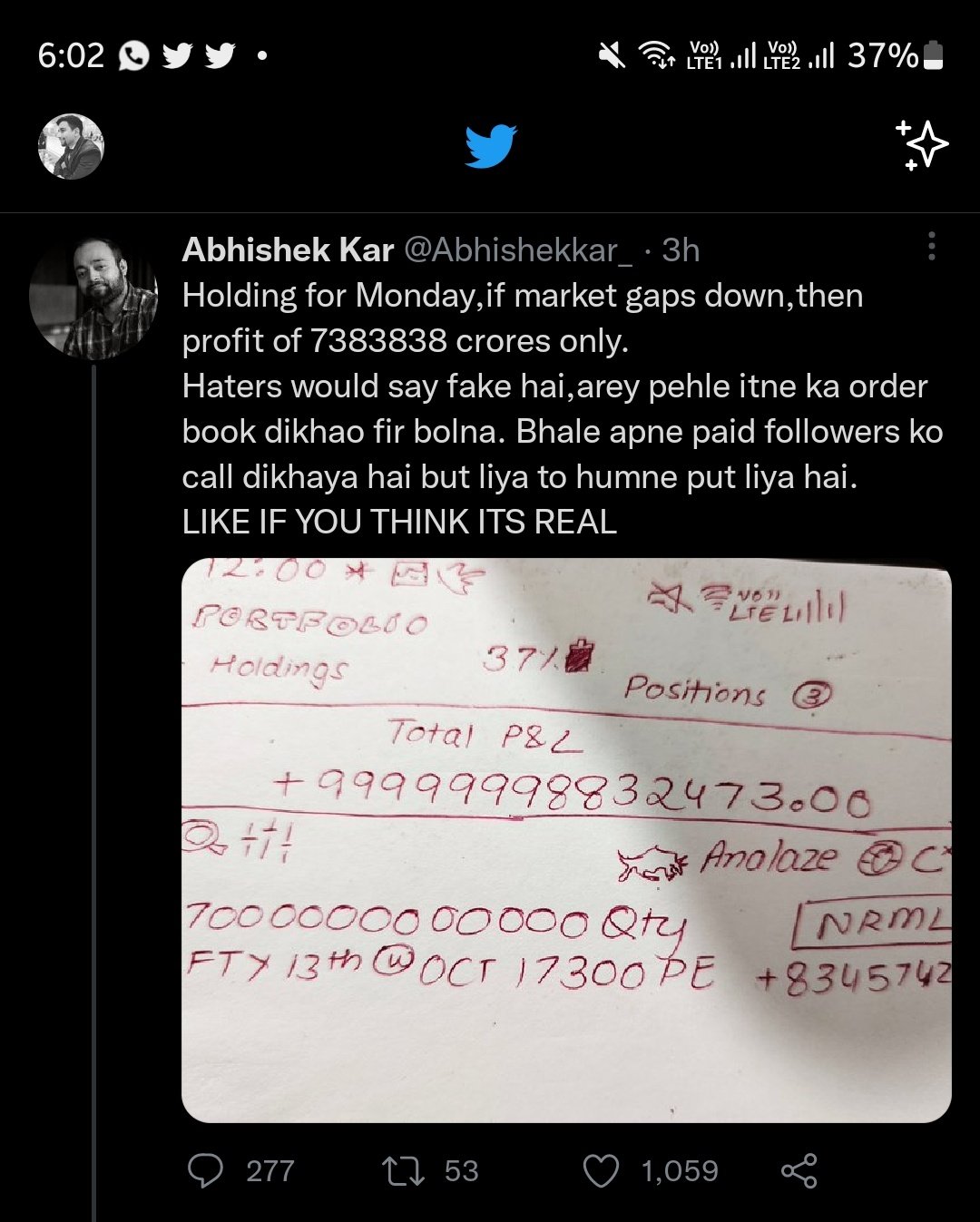 Keshav Arora on Twitter: "@Abhishekkar_ The screenshot is from my phone. See same battery ...