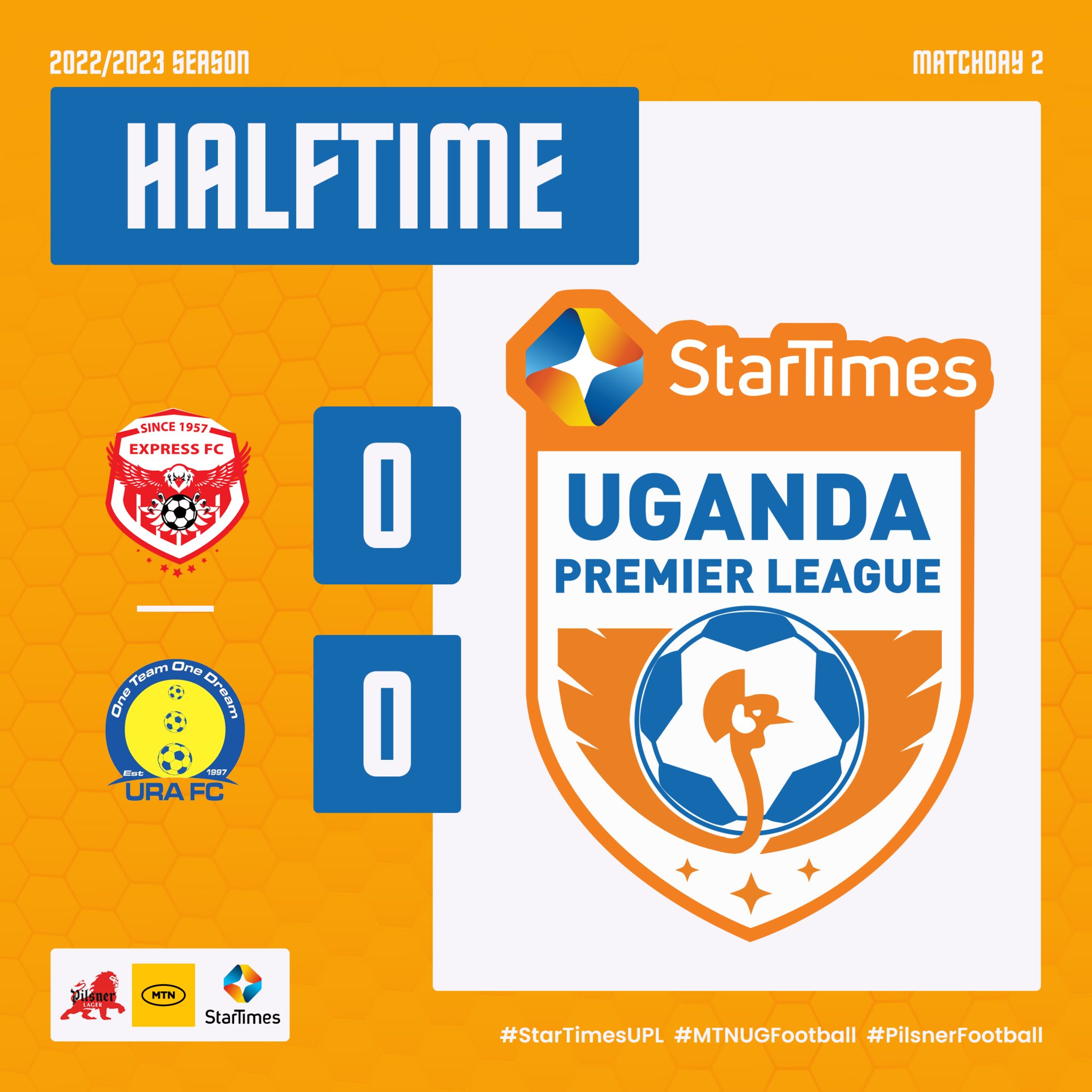 StarTimes Uganda Premier League on Twitter: "#EXPURA | HALFTIME! Express FC 0-0 URA FC # ...