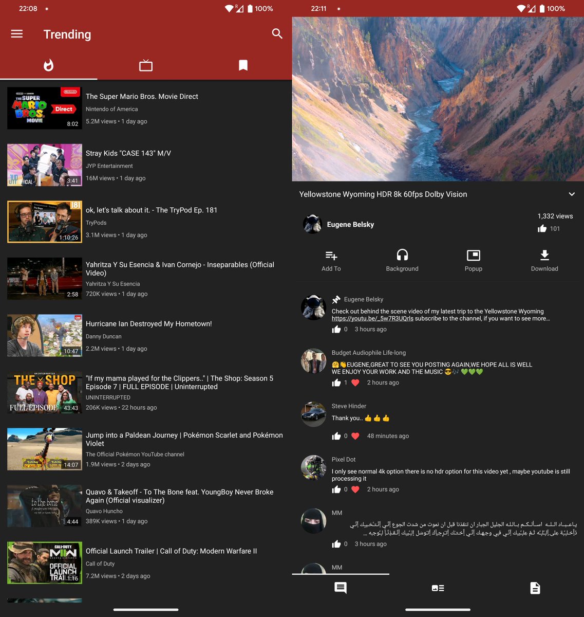 ahhhhfs on Twitter: "YouTube开源去广告客户端- NewPipe 支持4K分辨率、支持后台播放 无需Google Play 服务框架，无需登录账号 还支持 ...