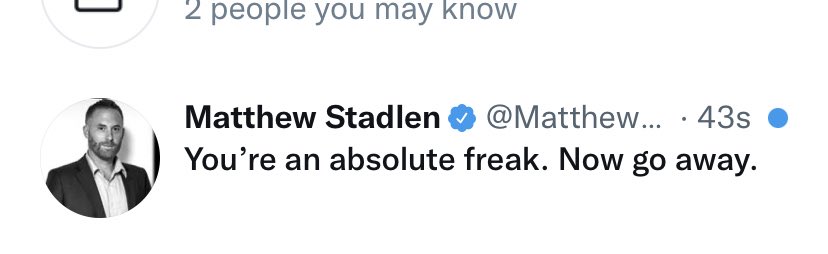 James Bembridge on Twitter: "Matthew Stadlen just sent me this DM - out of nowhere - before ...