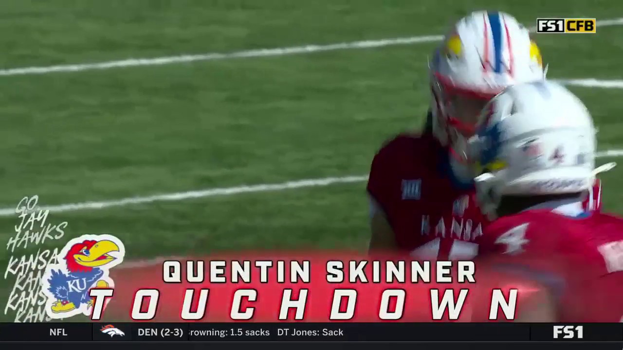 FOX College Football on Twitter: "BEAN there, done that! Another @KU_Football TOUCHDOWN! ‼️ TIE ...