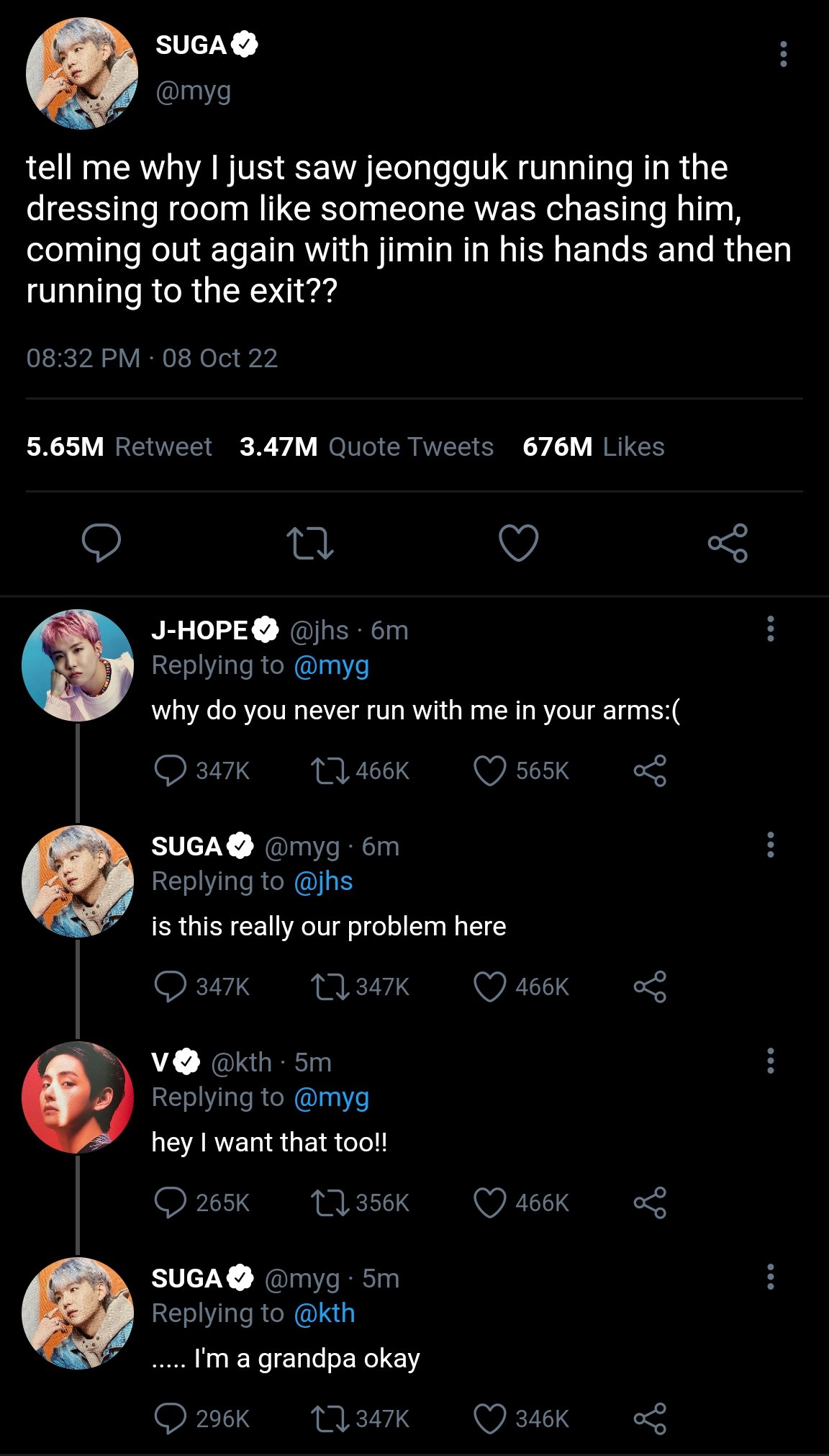 sof ♡̶ on Twitter: "[00:07] ↳ grandpa #jikookau https://t.co/MswqZLUVCx" / Twitter