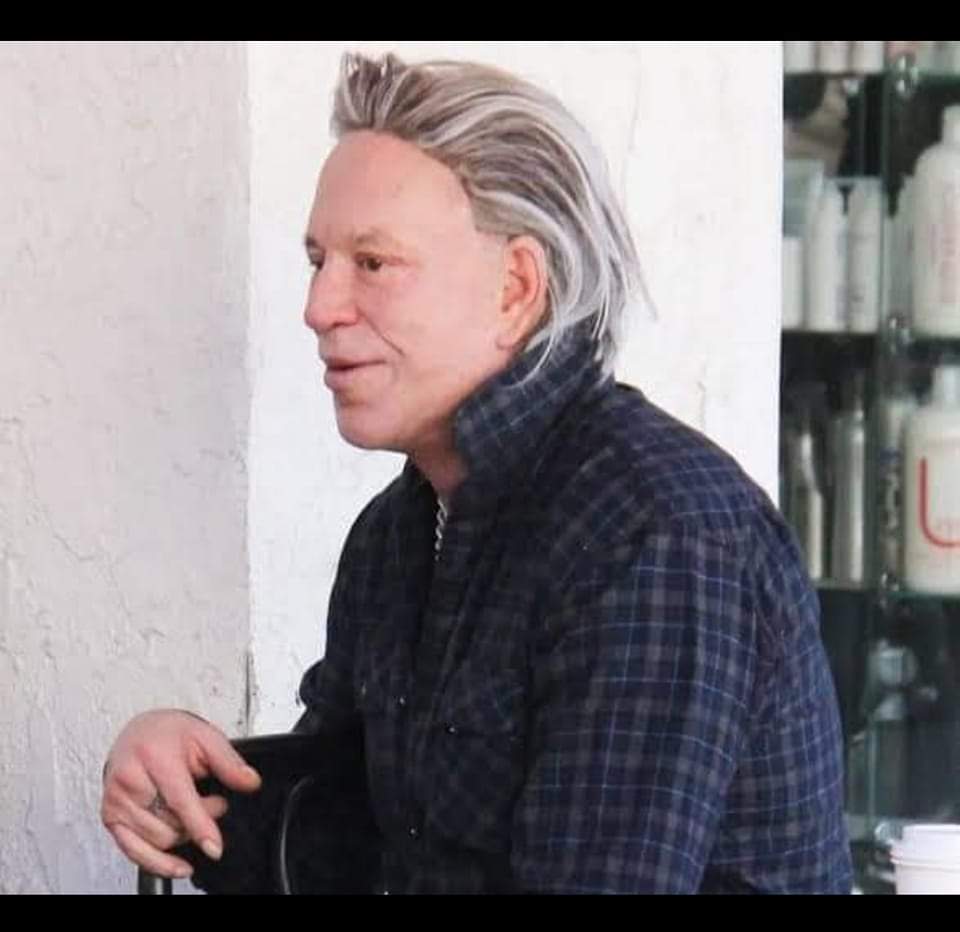 Mickey Rourke 2022 Hair