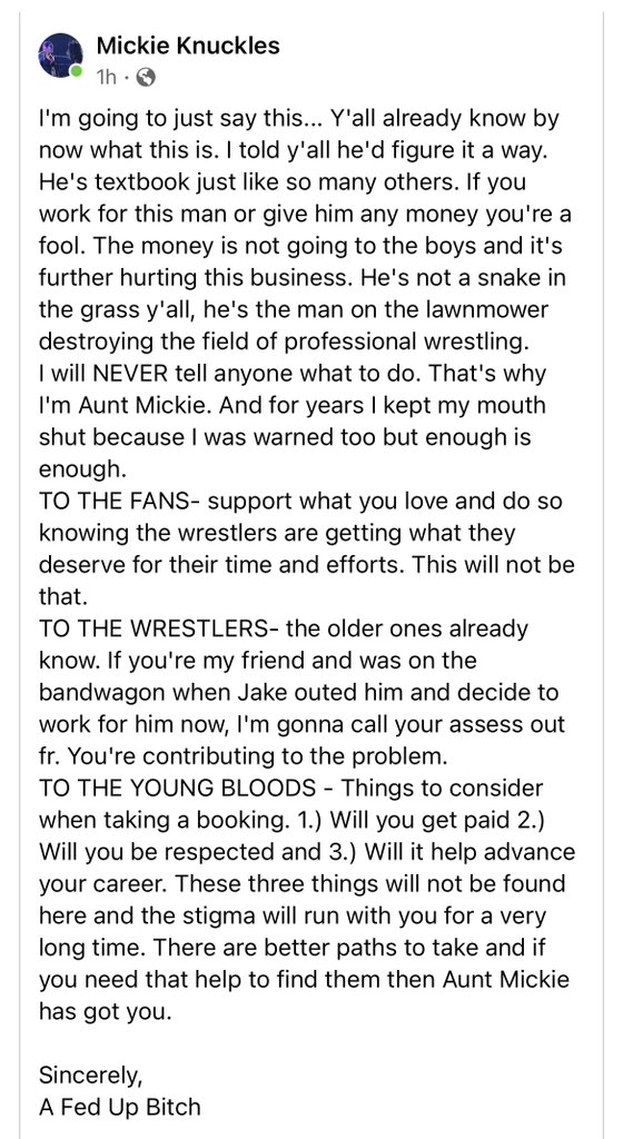 Mickie Knuckles 2022